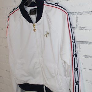 Champion | Tops | Champion White Track Jacket Nwt | Poshmark